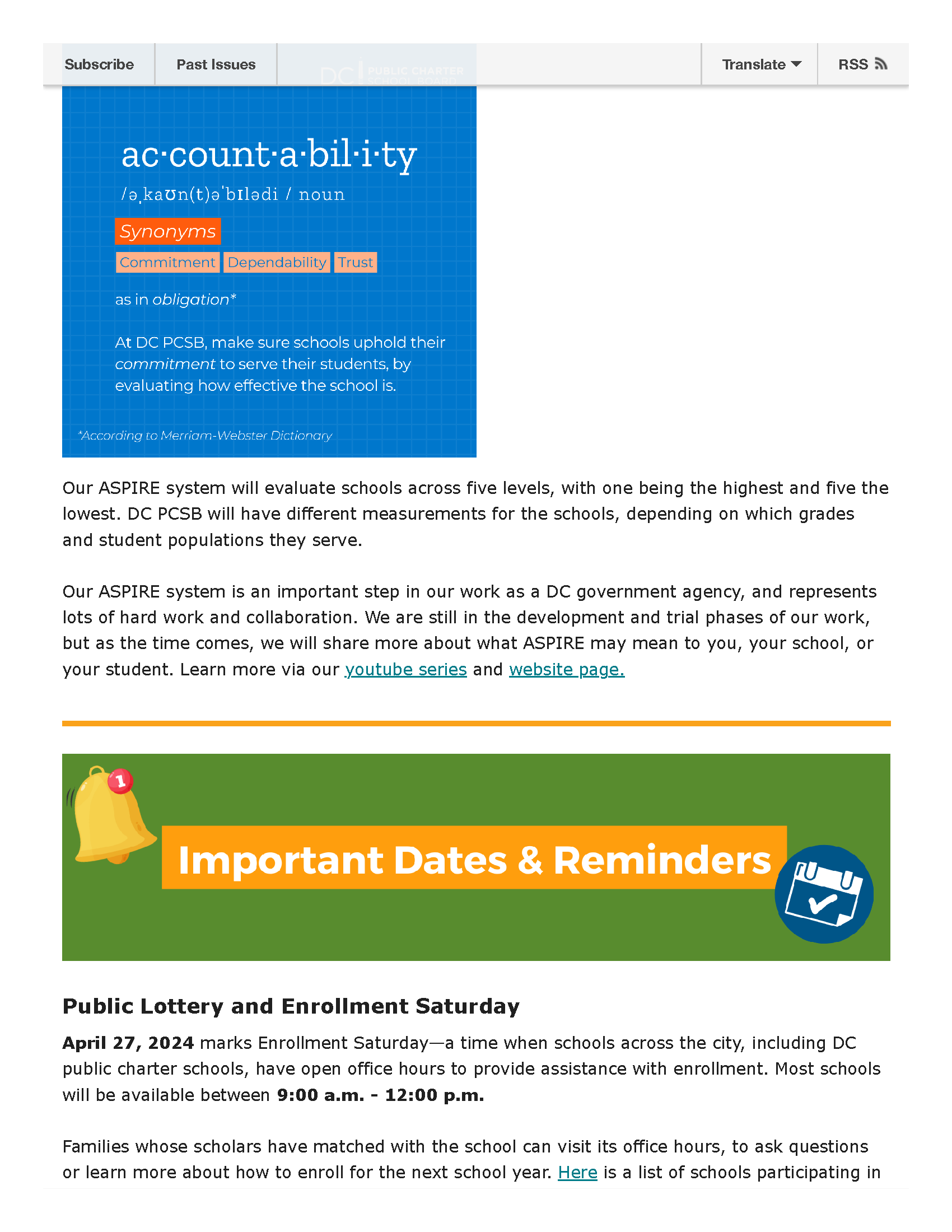 April 2024 Newsletter | DC PCSB